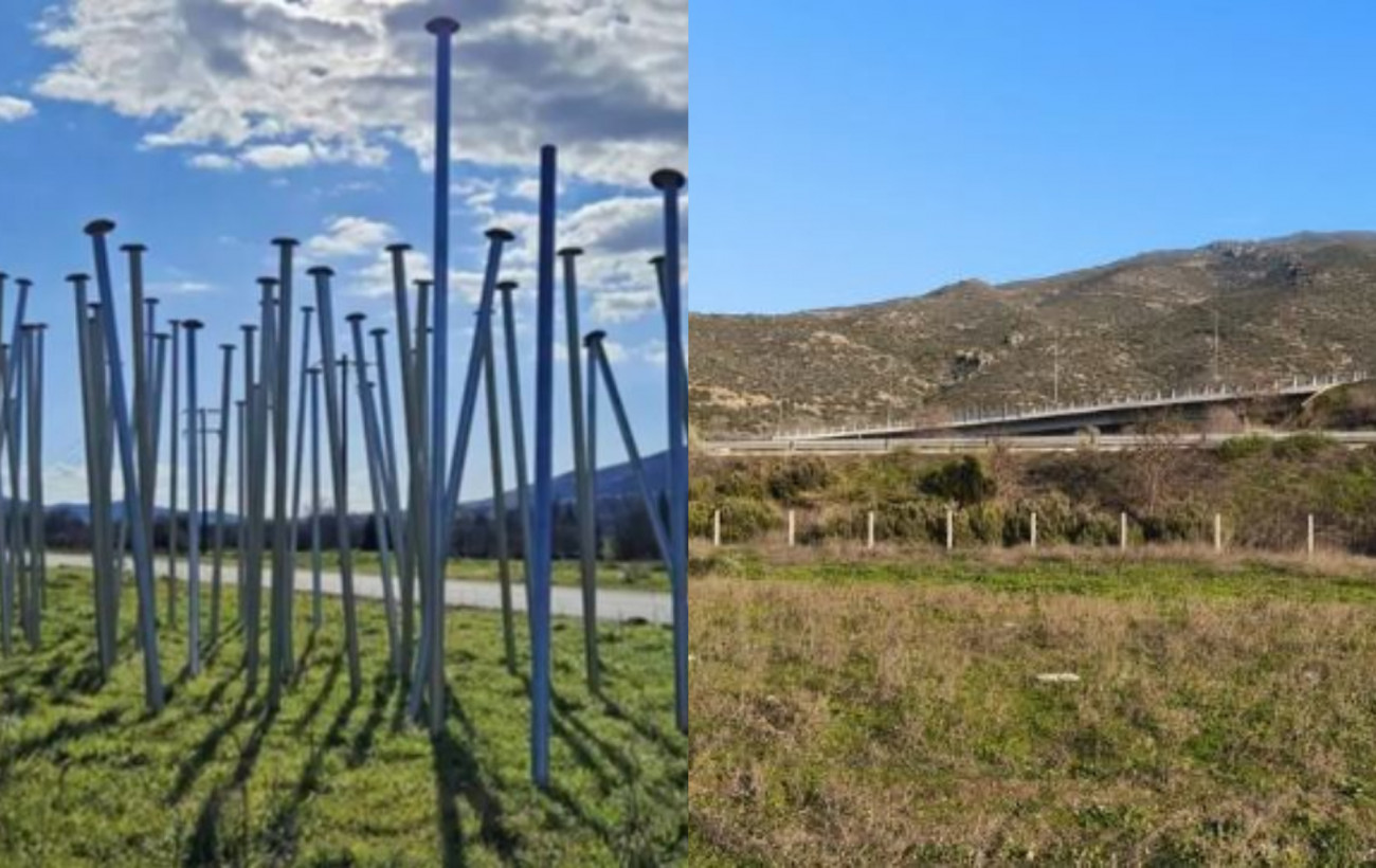 "58 Nails in Tempi" Artwork's Removal Sparks Public Outrage - tovima.com