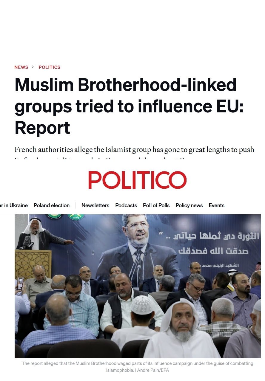Politico: Report Accuses Muslim Brotherhood-Backed Groups of Trying to ...