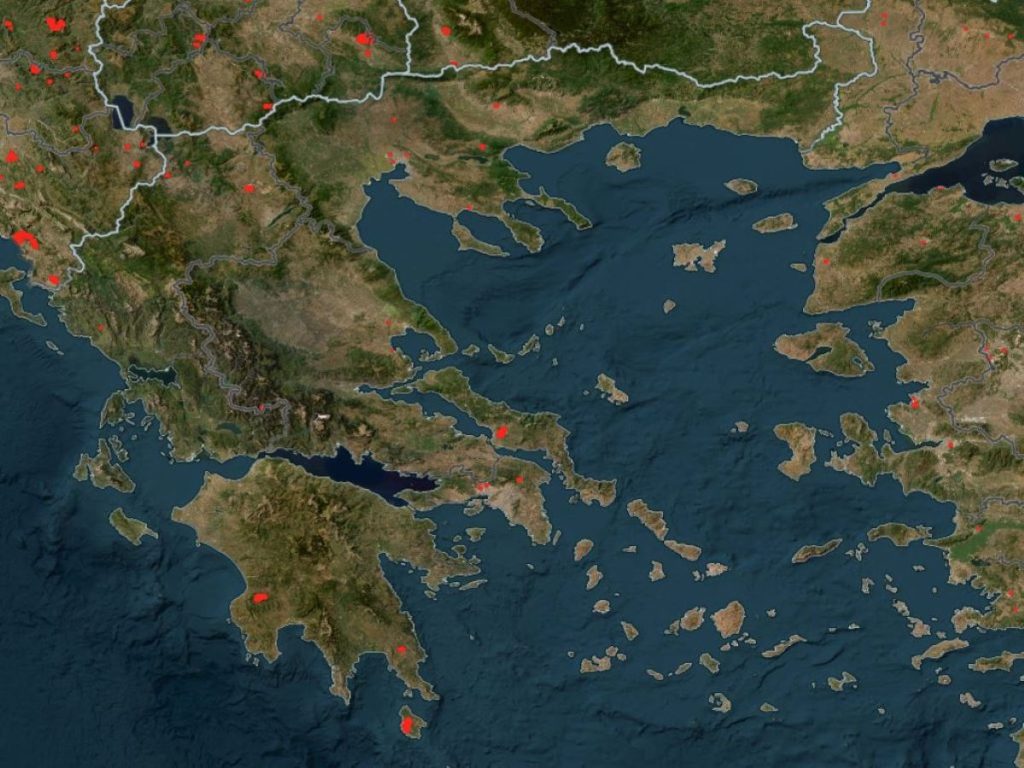 Mediterranean Ablaze: NASA Maps Reveal Widespread Wildfires - tovima.com