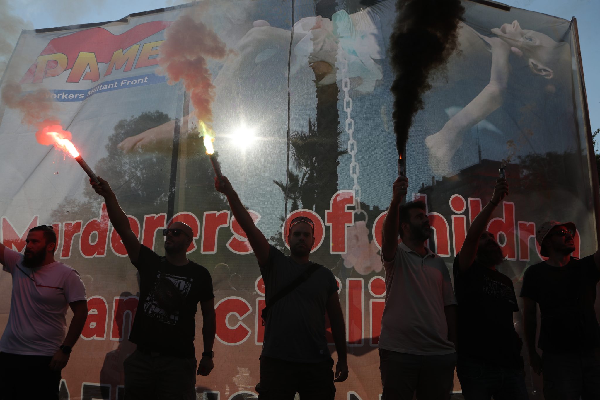 Protest in Piraeus Targets Israeli Cruise Ship Amid Gaza War - tovima.com