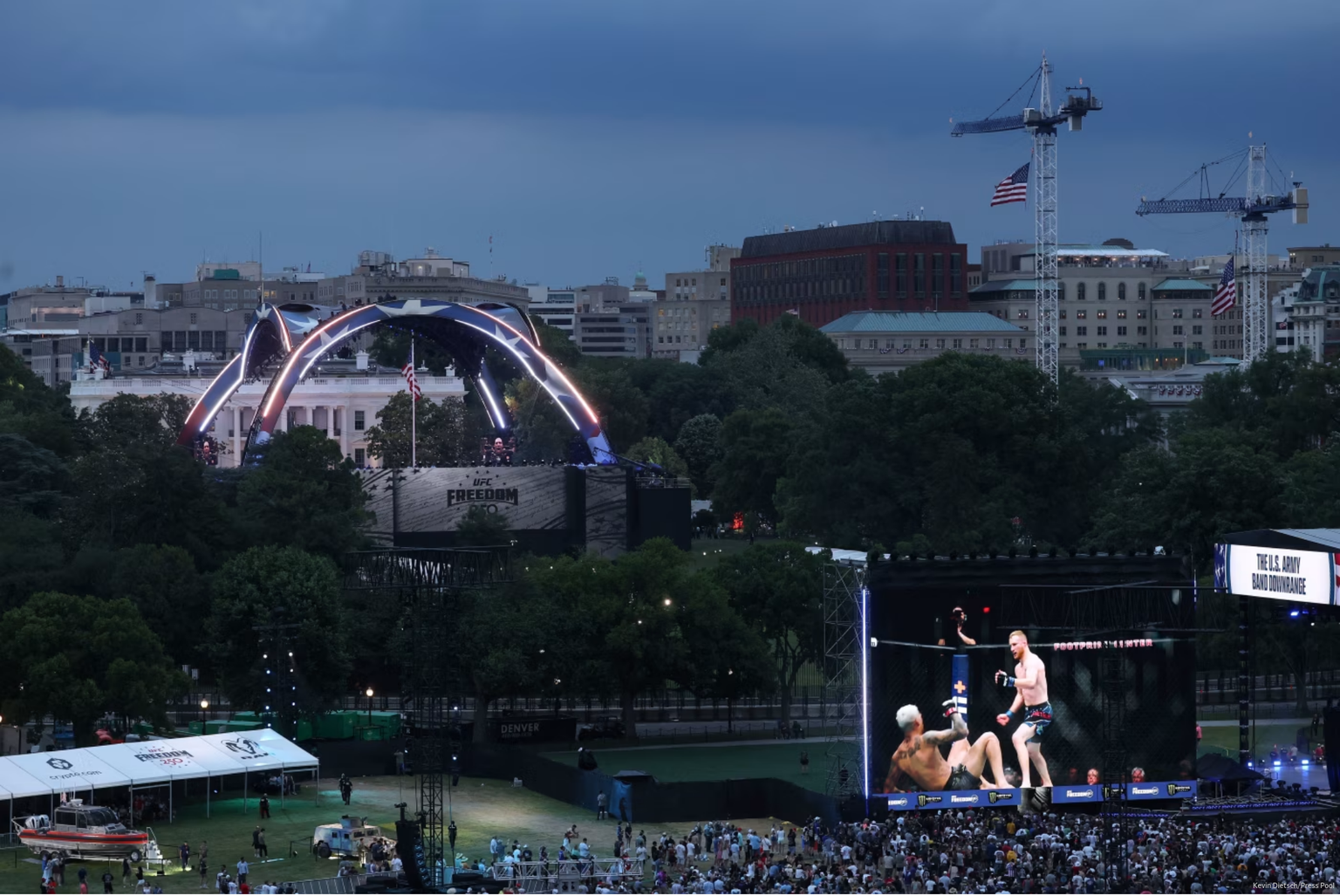 Blood, Sweat and Corporate Sponsors: Trump Hosts White House Cage Fight ...